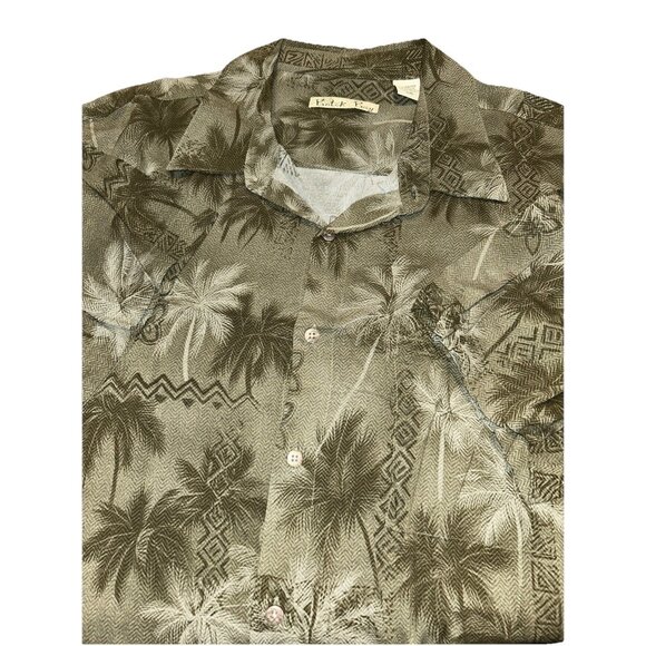 batik bay | Shirts | Batik Bay Mens Xxl Hawaiian Palm Print Rayon ...